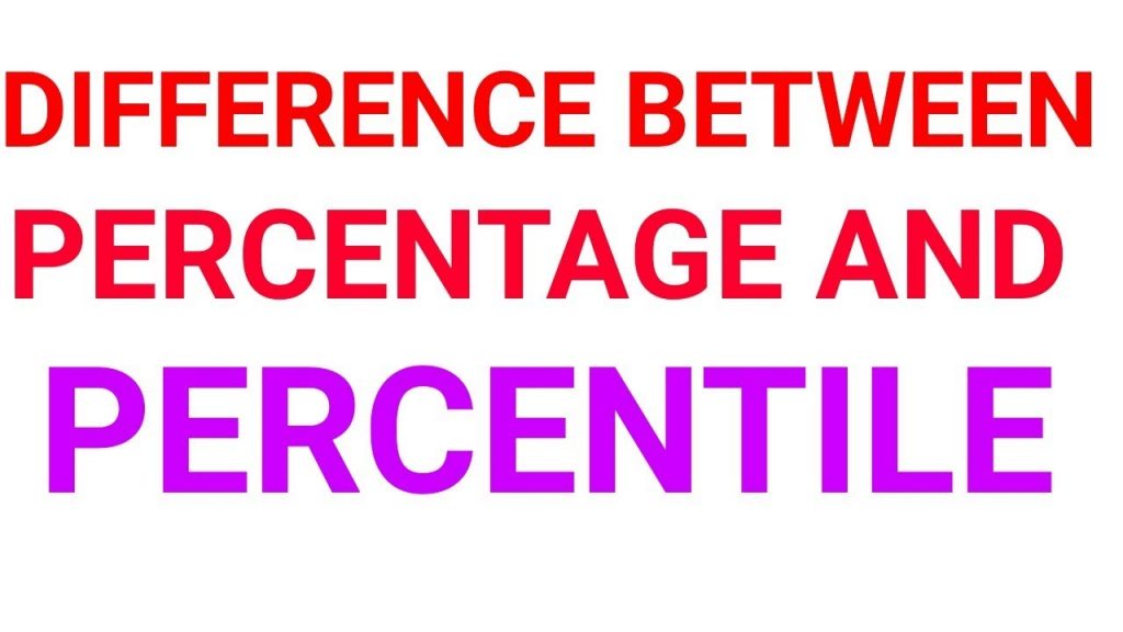 Difference between percentage and percentile. - beyondnews.net